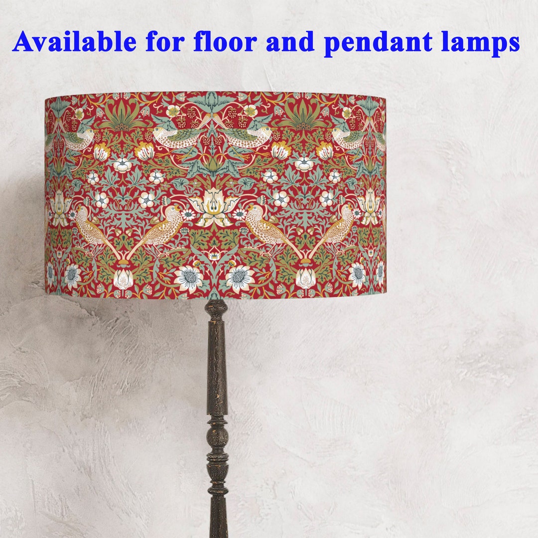 William Morris Strawberry Thief Lampshade - Perfect for Your Lamp and ...