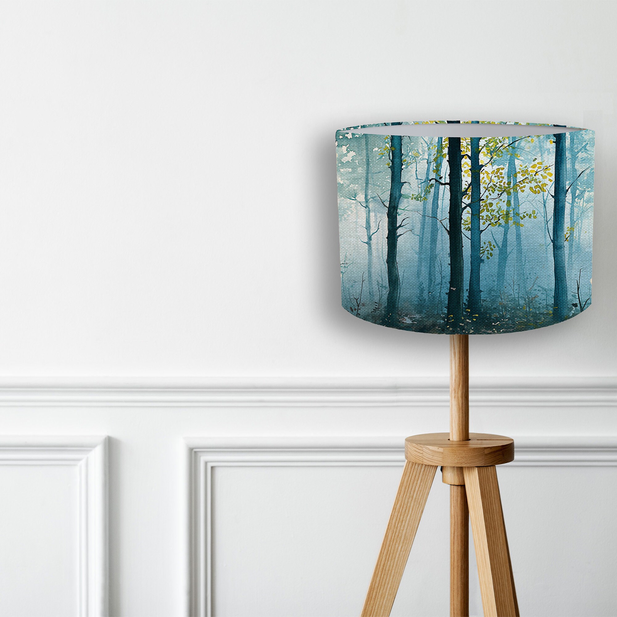 Lampshade for a Floor and Pendant Lamp, Forest Theme, Woodland Style ...