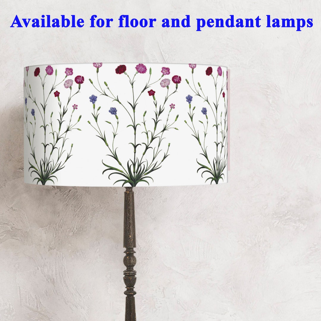 Lamp Shade With Flowers - Perfect for Your Lamp and Interior! Lampshade ...