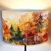 Lampshade for a Floor and Pendant Lamp, Forest Theme, Woodland Style ...