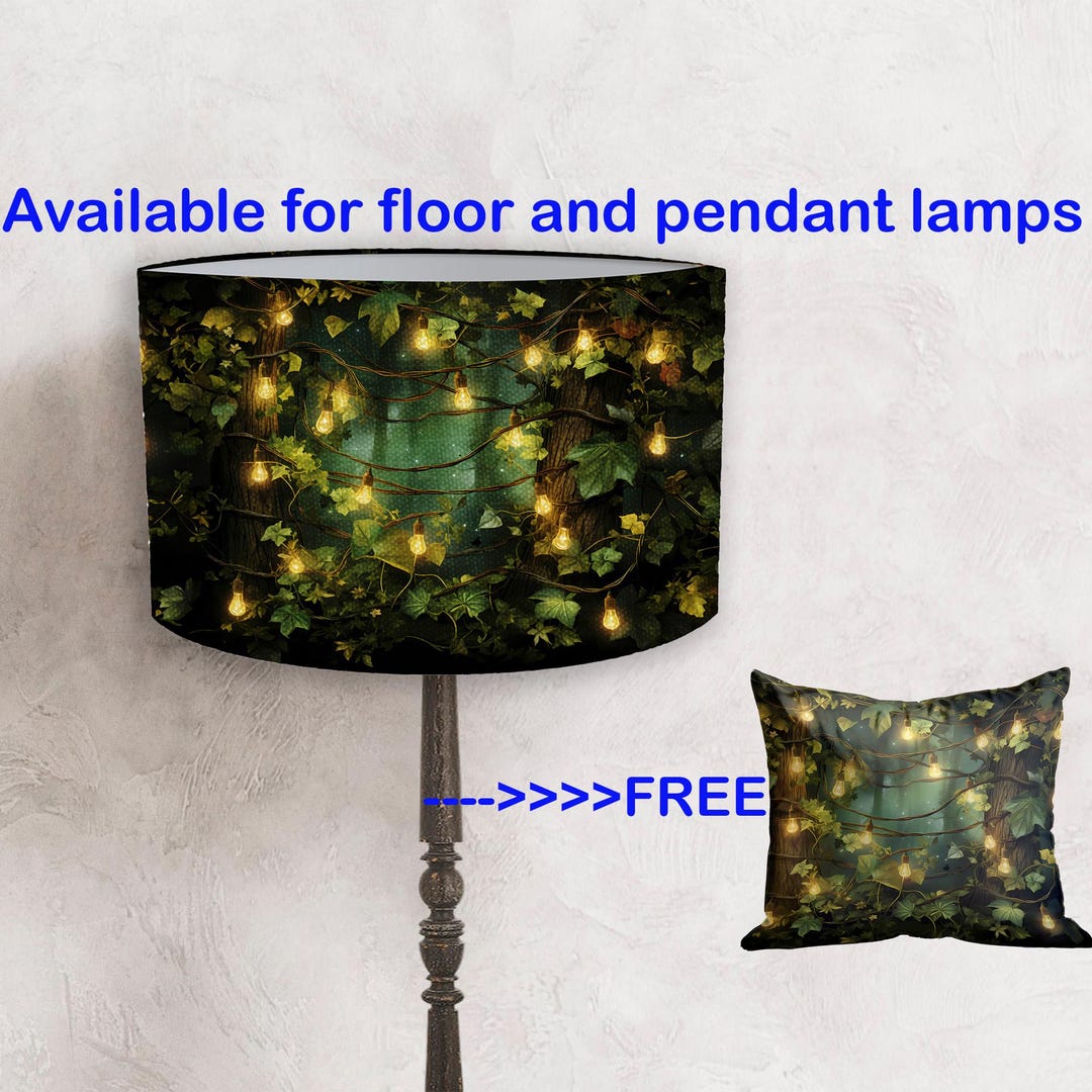 Lampshade , Forest, Trees, Night, Nature - Perfect for Your Lamp and ...