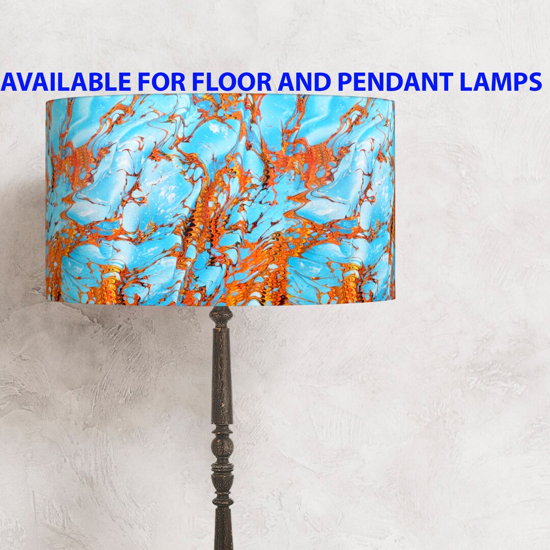 Colorful Lampshade Blue for a Lamp - Abstract - Perfect for Your Lamp ...