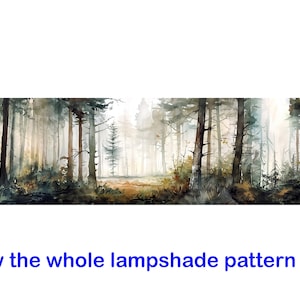 Lampshade for a Floor and Pendant Lamp, Forest Theme, Woodland Style ...