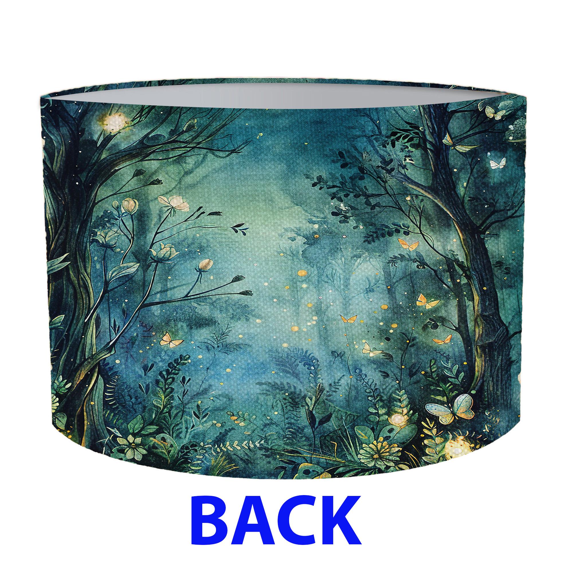 Lampshade for a Floor and Pendant Lamp, Moon at Night, Forest , Lamp ...