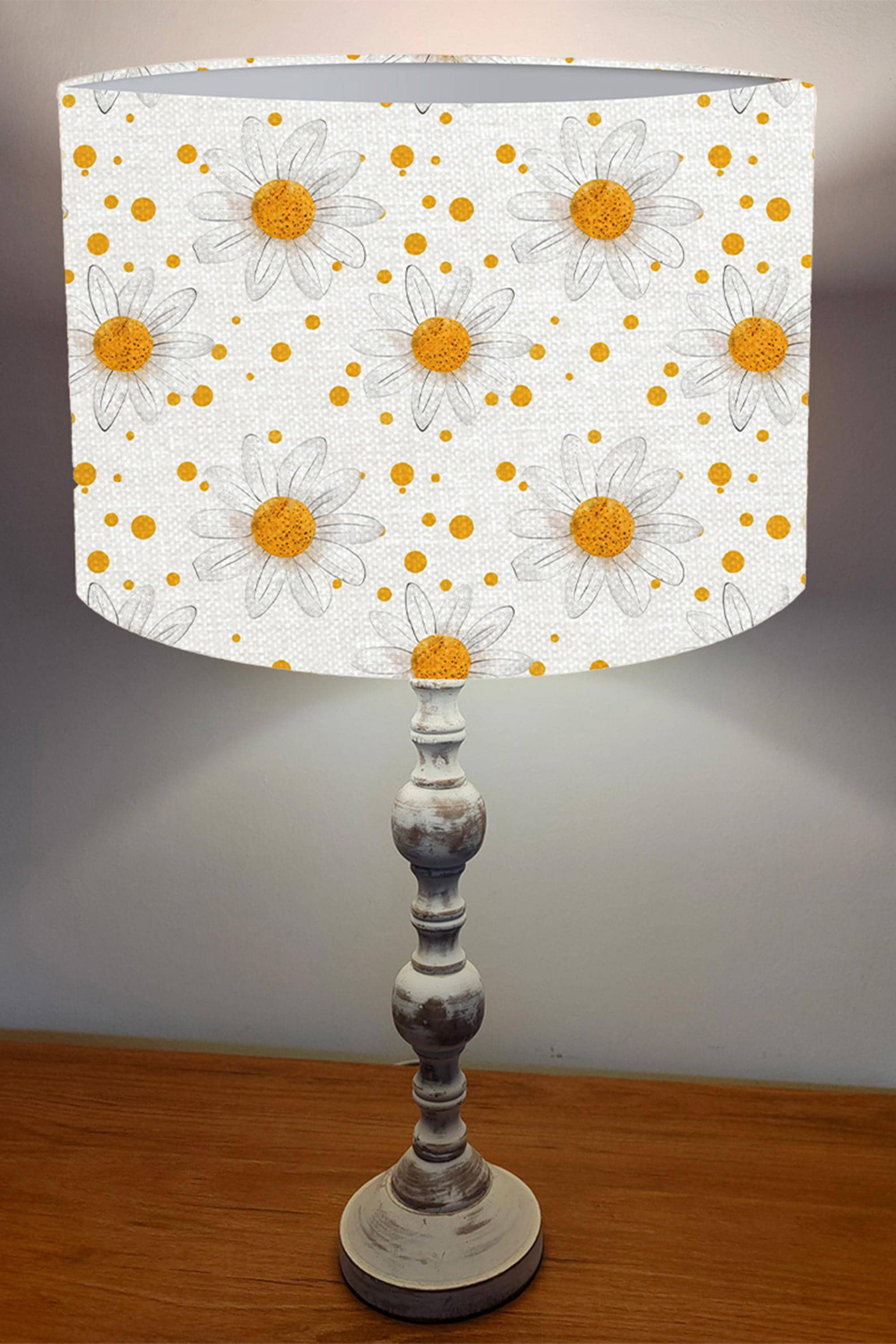 Lampshade for a Floor and Pendant Lamp, Lampshade With Daisies, Perfect ...