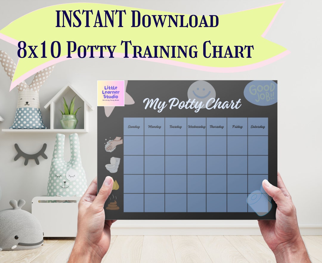 Soot Potty Training Chart Printable Kids Learning Digital - Etsy