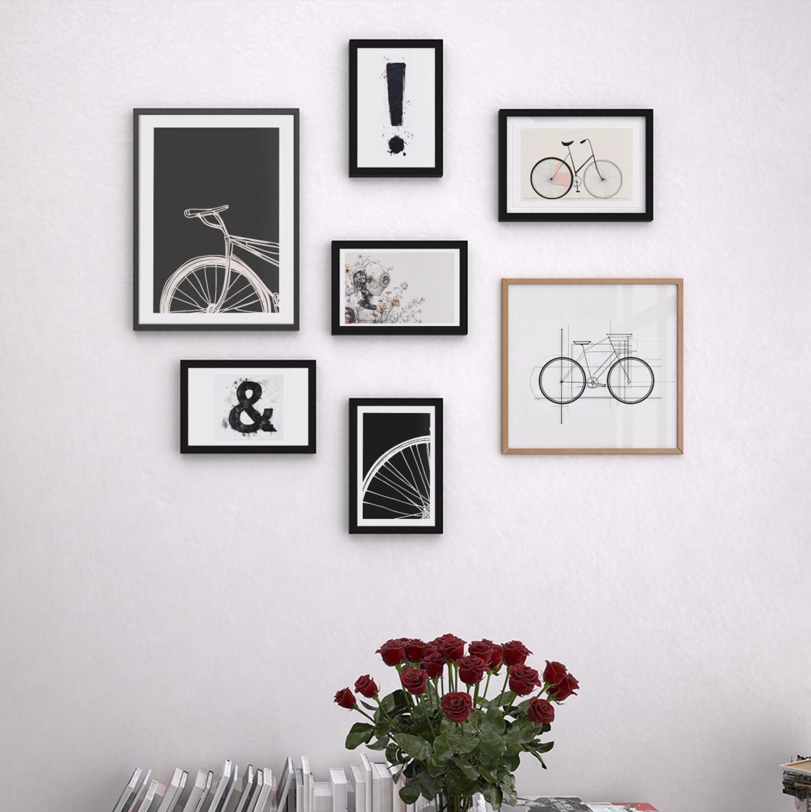 Bicycle Wall Art Collection | Vintage Bike Illustration Prints ...