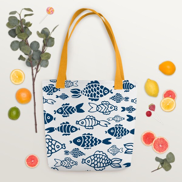 Fish Tote Bag - Etsy