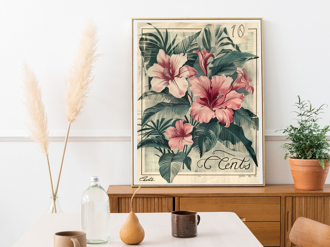 Vintage Stamp Illustration Mail and Letter Vibes Classic Postal Wall ...