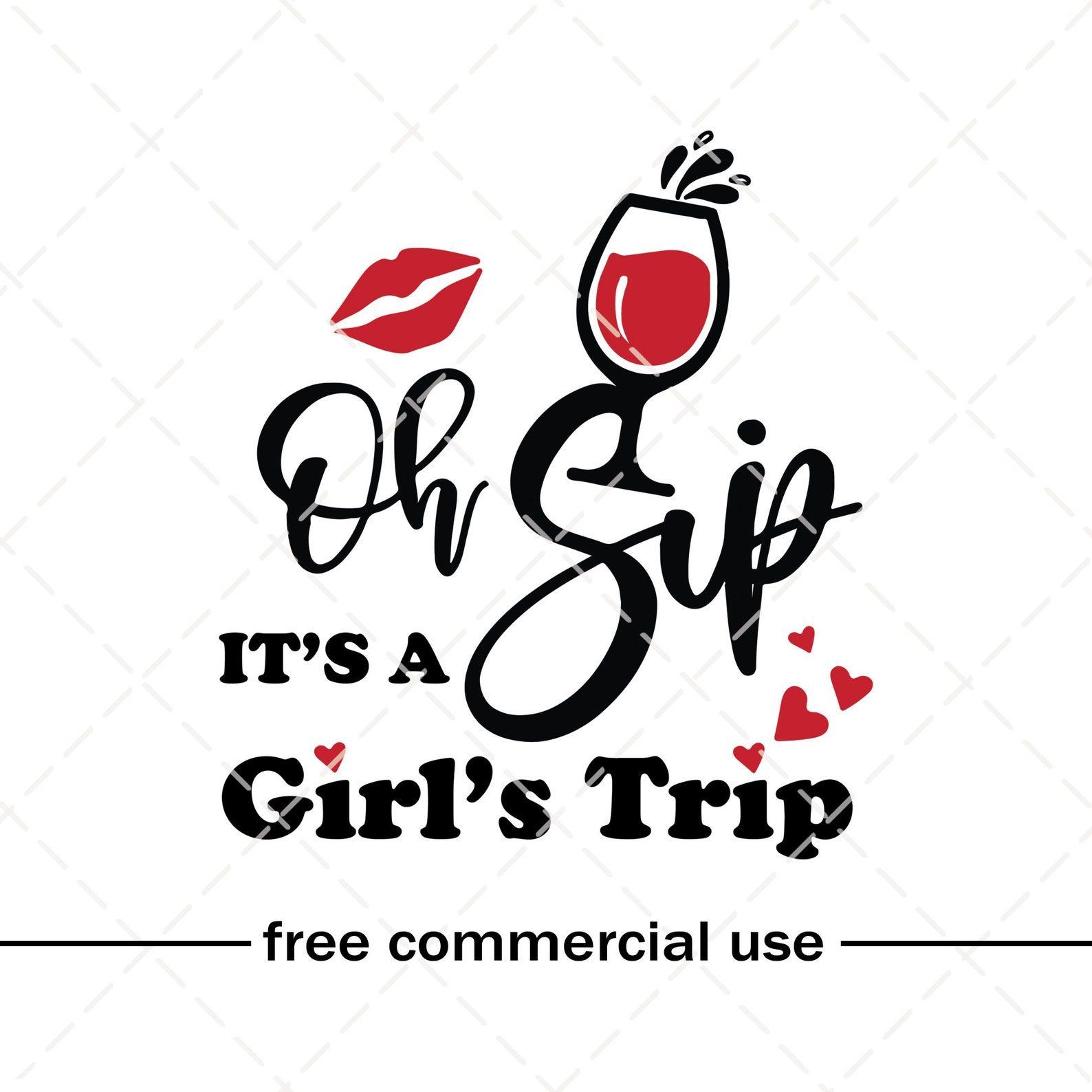 Oh Sip It's A Girl's Trip SVG, PNG Files, Girls Trip Shirt Svg, Girls Trip Svg, Girl's Trip Svg ...