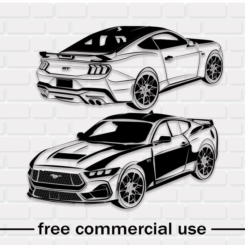Ford Mustang Svg - Etsy