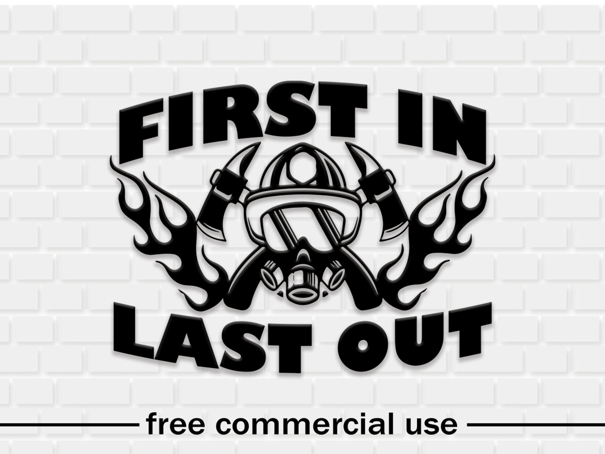 Fire Helmet First in Last Out SVG, Fire Dept SVG, Firefighter Svg ...