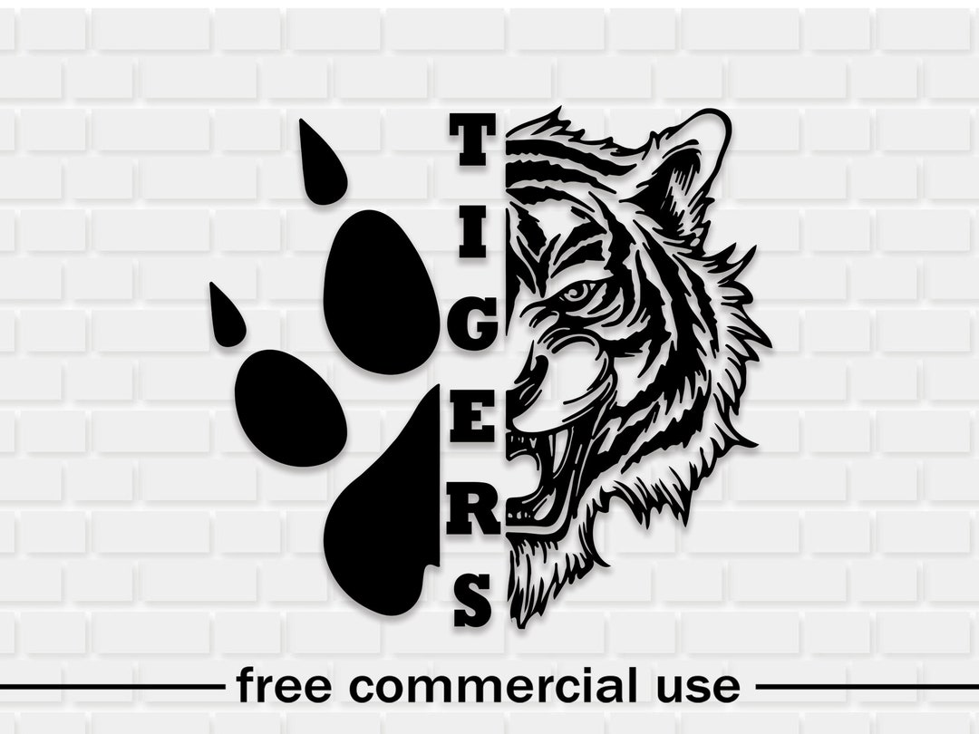 Tigers Mascot Svg, Tiger Head Svg, Tigers SVG PNG, Tiger Shirt Clipart ...
