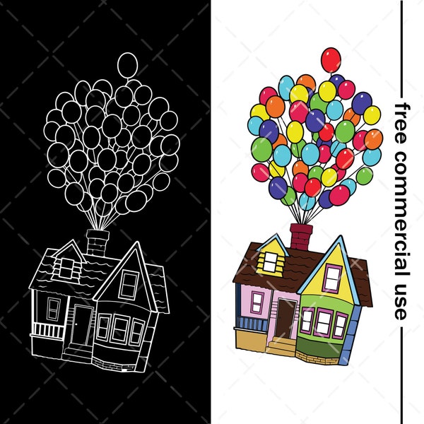 Up Movie Clipart - Etsy