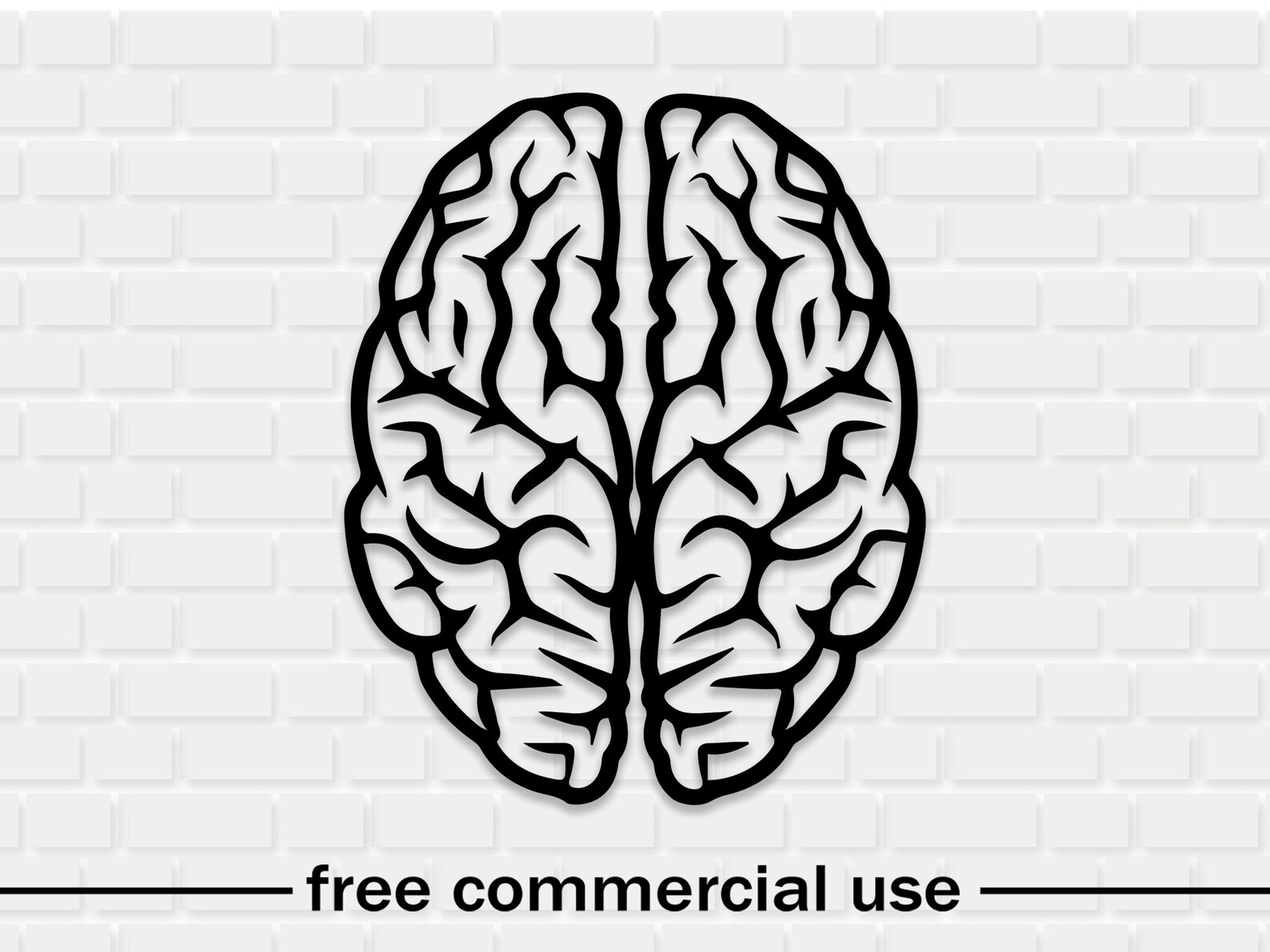 Brain SVG, Brain PNG, Brain Clipart, Brain Cut File, Brain Stencil ...