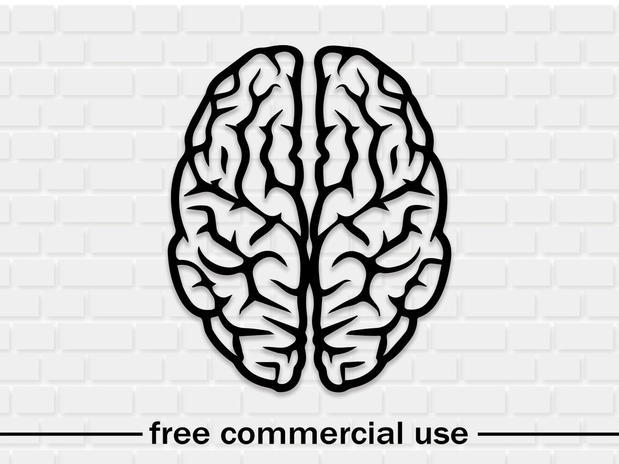 Brain SVG, Brain PNG, Brain Clipart, Brain Cut File, Brain Stencil ...