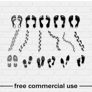 Footprint SVG, Foot Print SVG, Footprint Clipart, Shoe Print Svg, Shoe ...