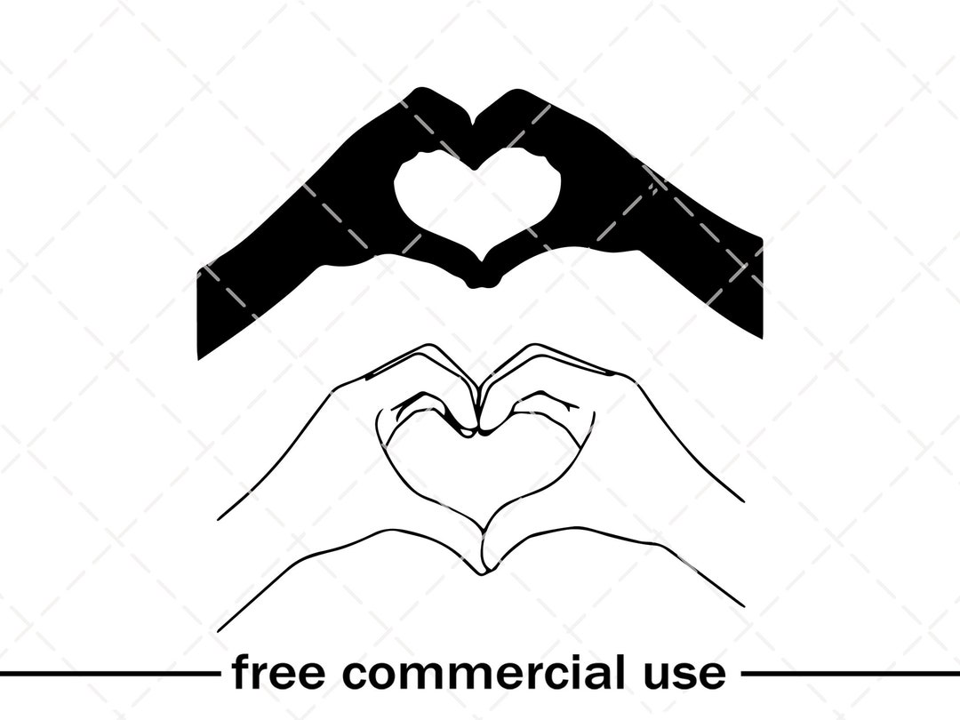 Heart Hands Svg Heart Hands Love Hands Svg Heart Sign Svg Heart