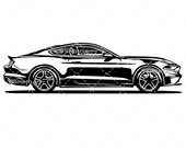 Vintage Ford Mustang Car Svg Ford Car Svg Vintage Car Hot - Etsy
