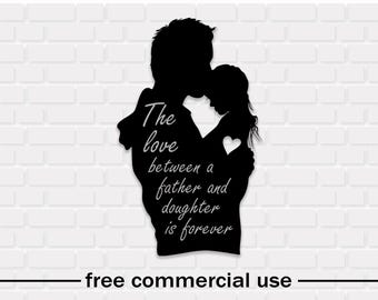 Father Daughter Love SVG, Dad Svg, Father Daughter Quotes, Dad Svg, Dad ...