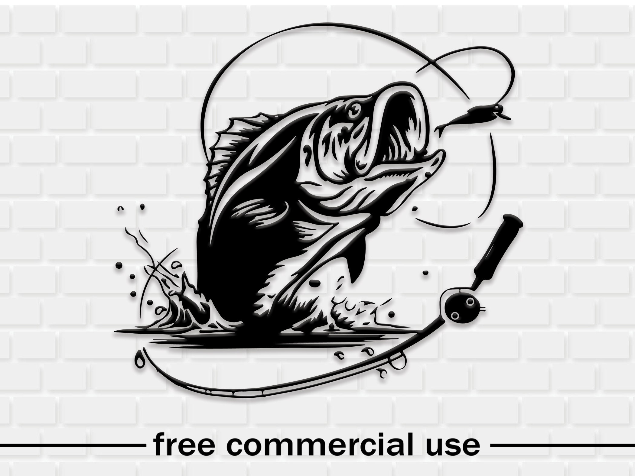 Fishing SVG, Bass Fishing SVG, Bass Fish Svg, Fish Svg, Fish Hook Svg ...