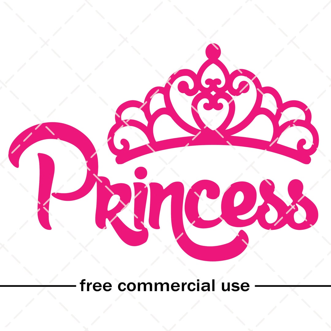 Princess SVG, Crown SVG, Princess Silhouette, Princess Clipart ...