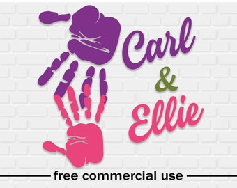Carl & Ellie Digital Cut File, up Svg, Silhouette Cameo, Svg File for ...