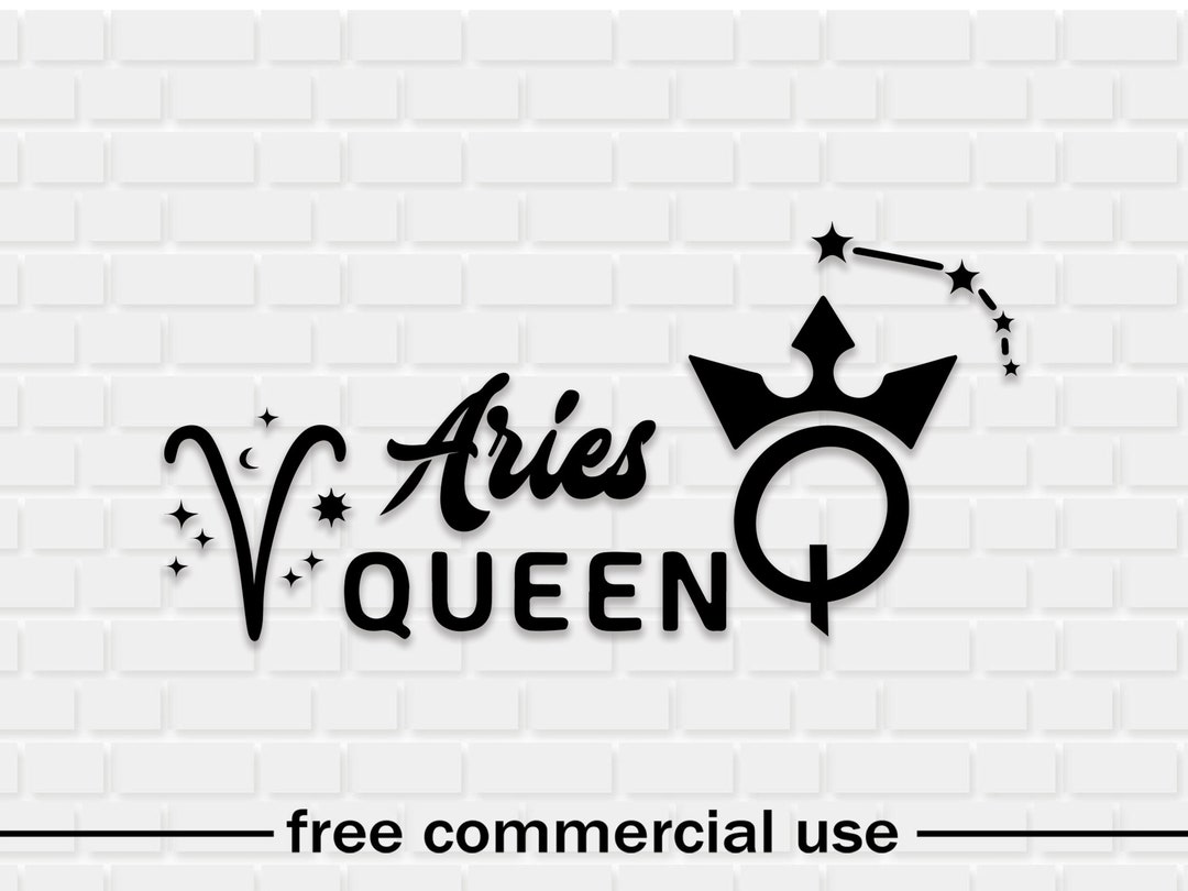 Aries Queen SVG, Zodiac Sign SVG, Horoscope Svg, Astrology, Birthday ...