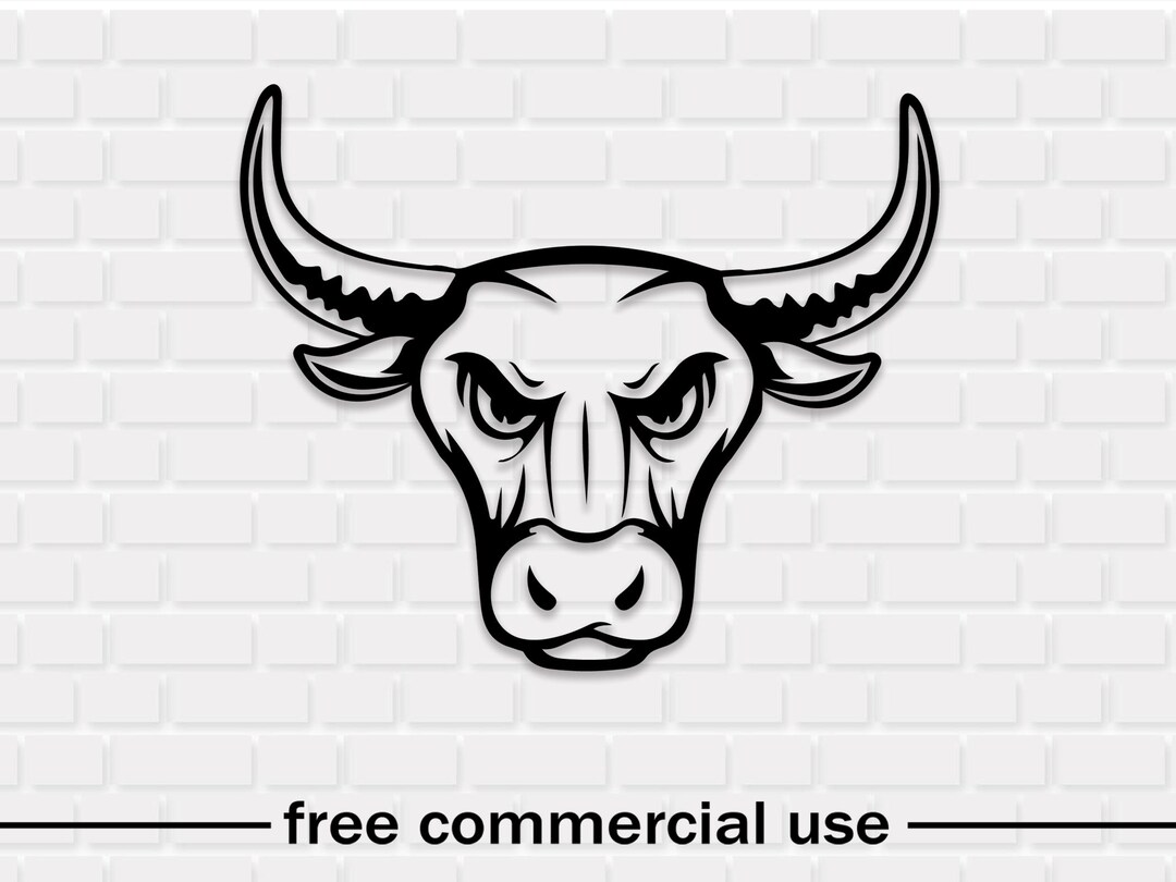 Raging Bull Svg, Bull Head Svg, Charging Bull Svg, Spanish Bull, Bull ...