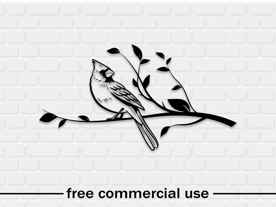Cardinal Bird SVG, Cardinal SVG, Bird Svg, Winter Svg, Cardinal on ...