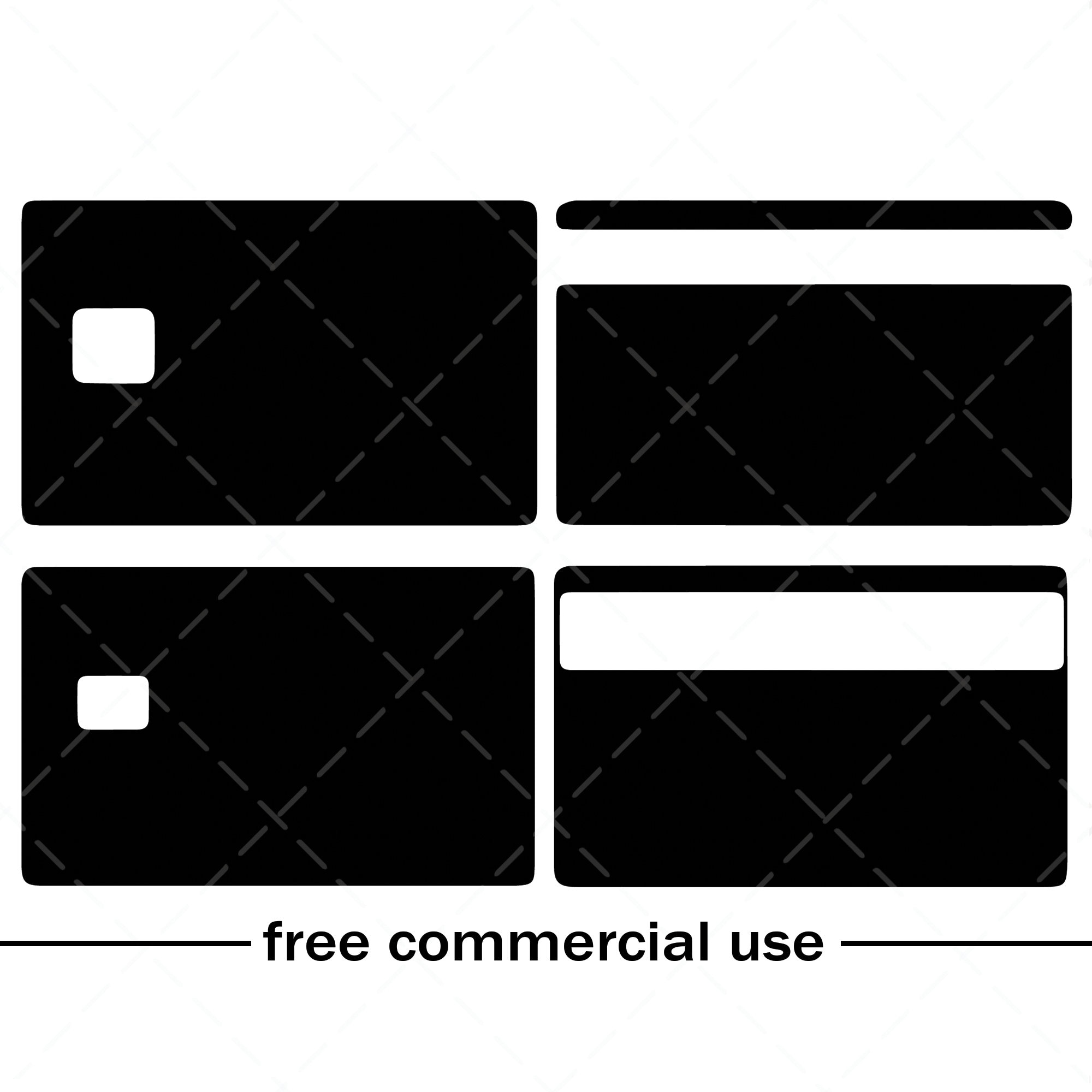 Credit Card Skin Template SVG, Credit Card Skin PNG, Credit Card Svg ...