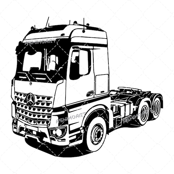 Mercedes Benz Truck Svg - Etsy