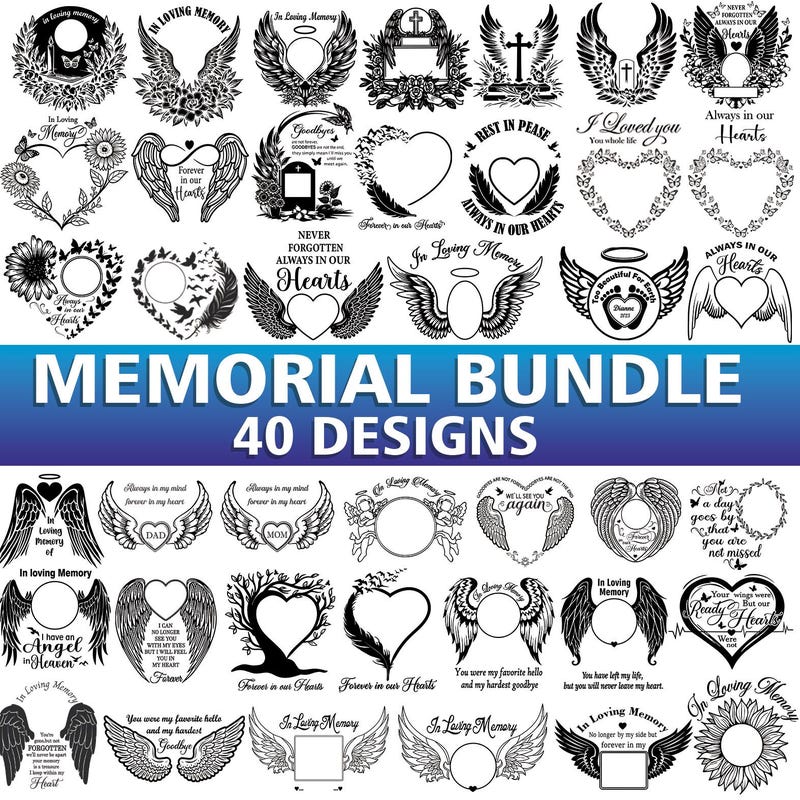 In Memory Svg - Etsy