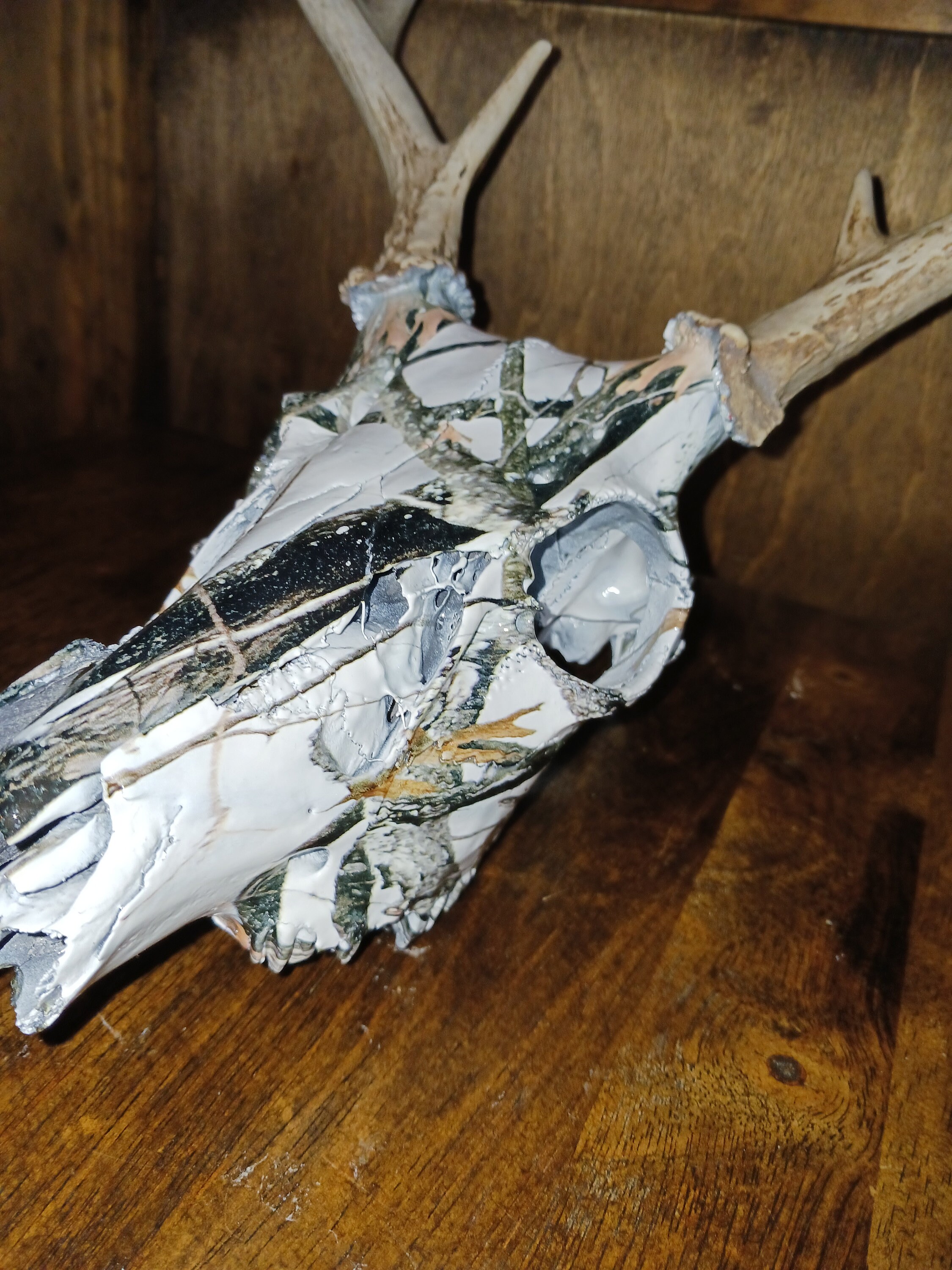 White Tail Buck in Snow Camo Hydrographics - Etsy