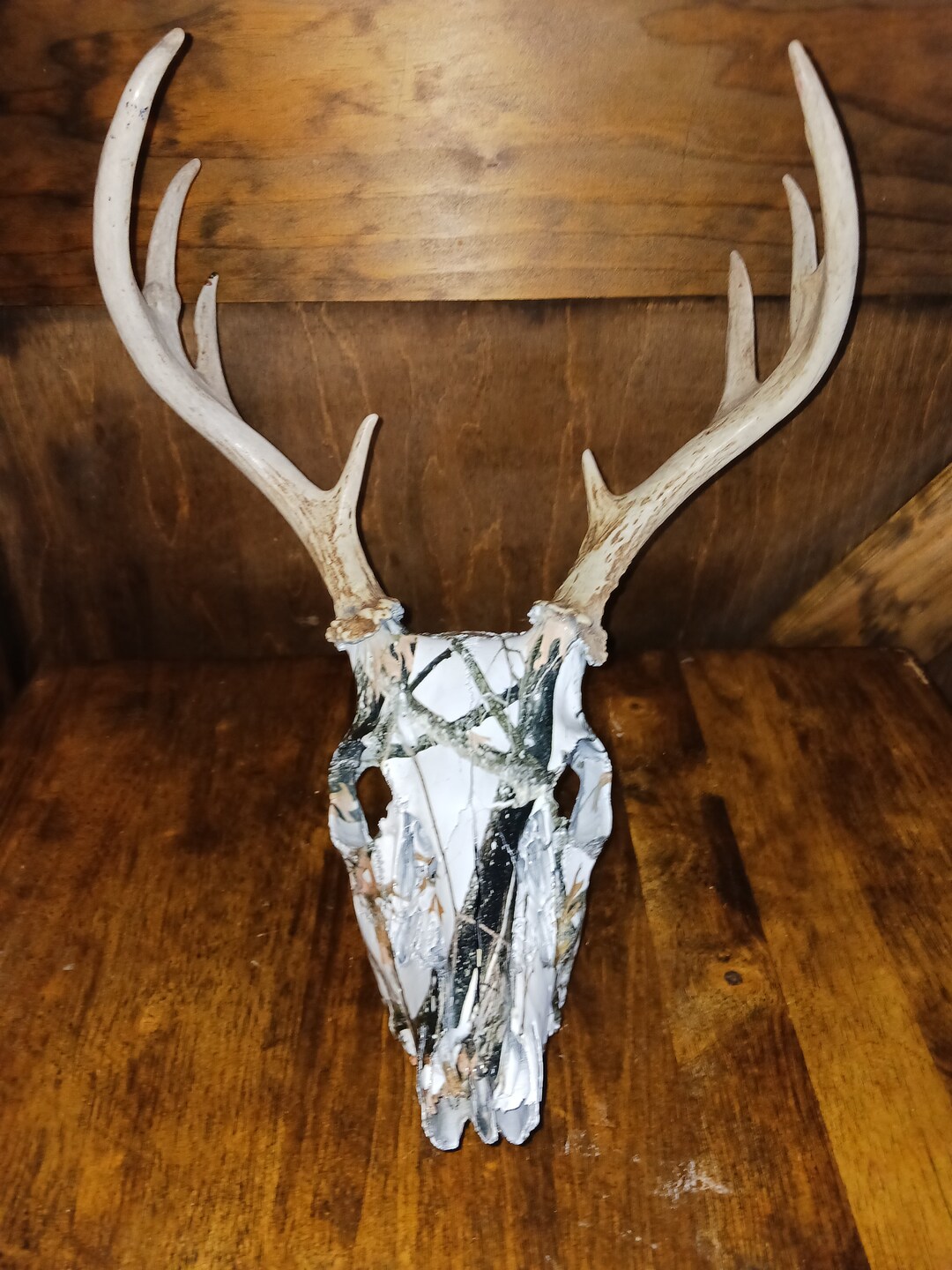 White Tail Buck in Snow Camo Hydrographics - Etsy