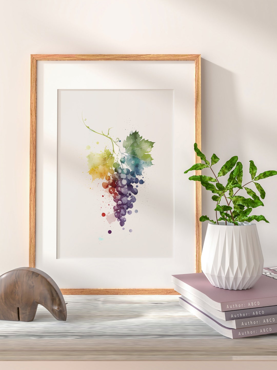 Grapes Print Watercolor Digital Download Original Art - Etsy
