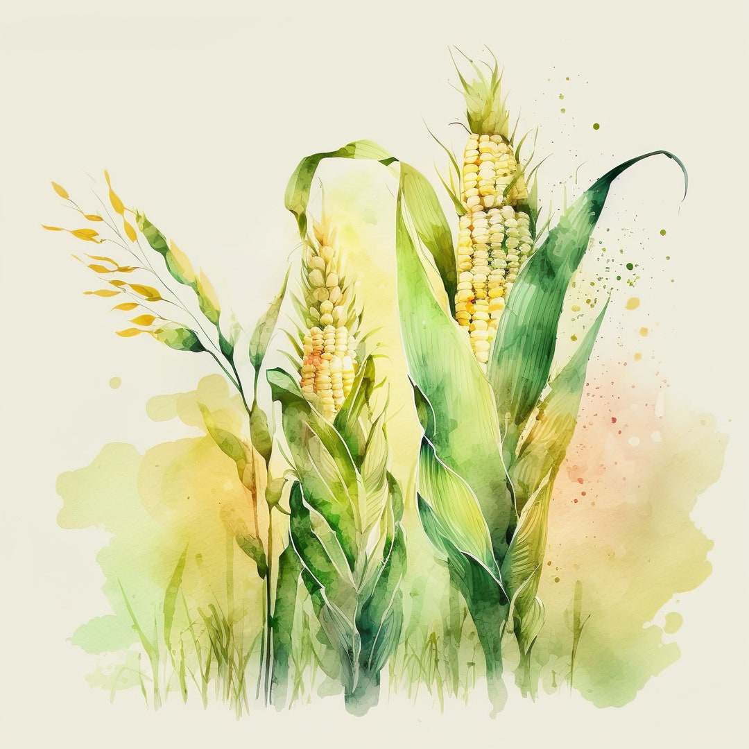 Corn Ears Watercolor [DIGITAL PRINT] - Etsy