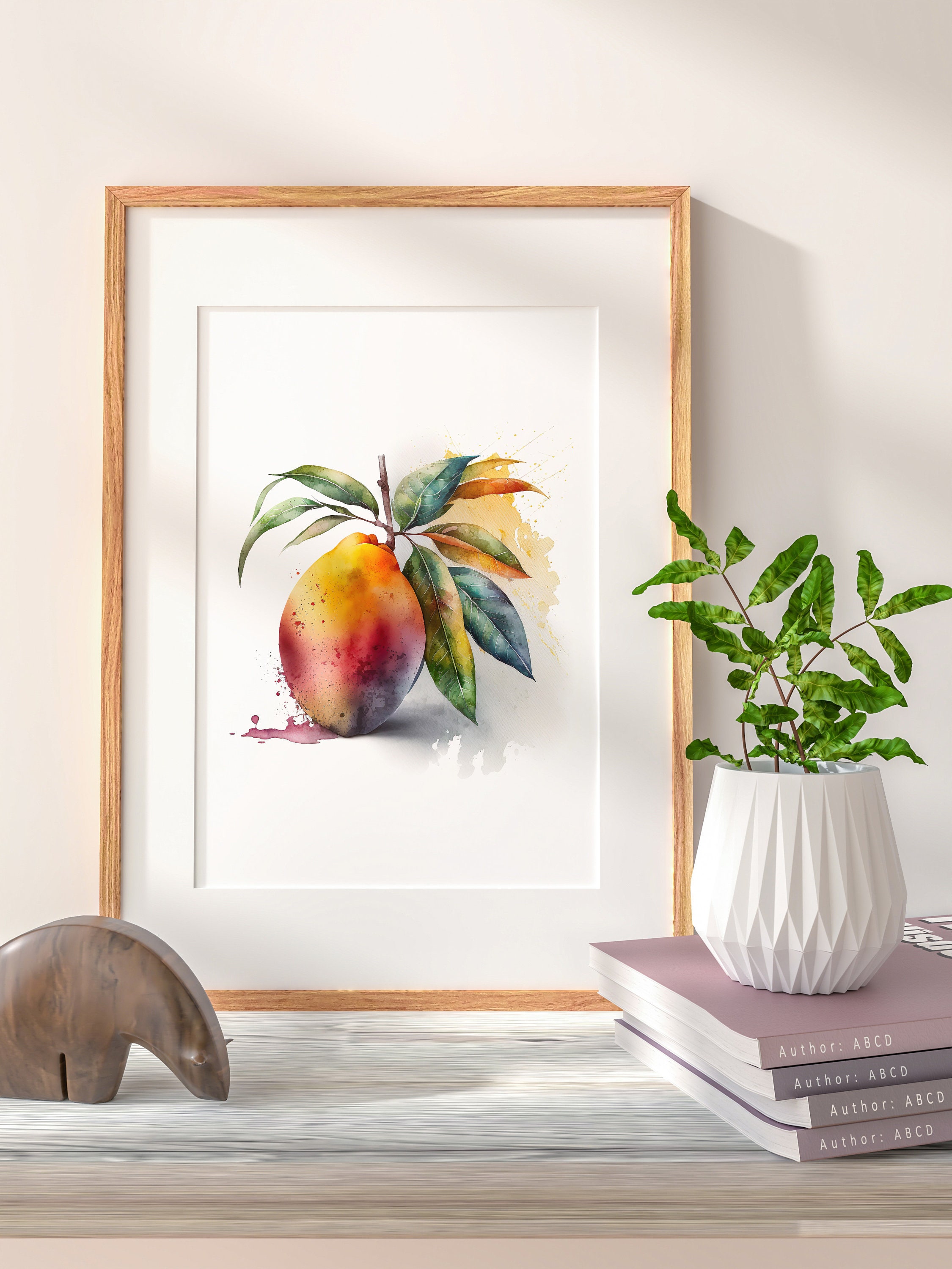 Mango Print | Watercolor | Digital Download | Digital Art | Fruit Art ...