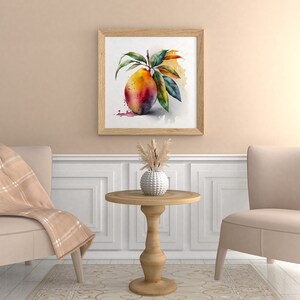 Mango Print | Watercolor | Digital Download | Digital Art | Fruit Art ...
