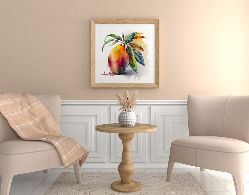 Mango Print | Watercolor | Digital Download | Digital Art | Fruit Art ...