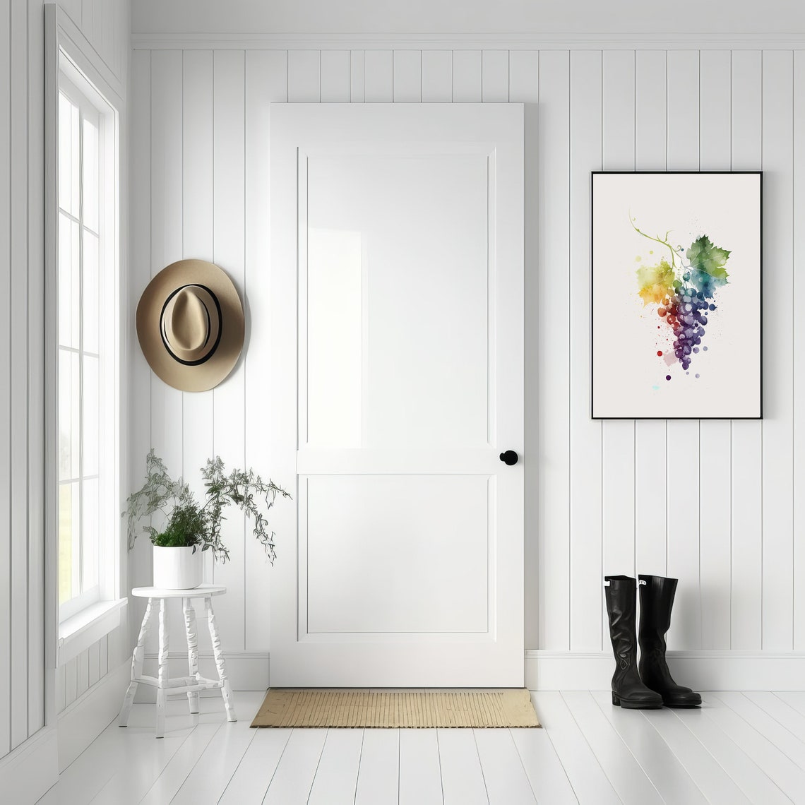 Grapes Print | Watercolor | Digital Download | Original Art | Fruit ...