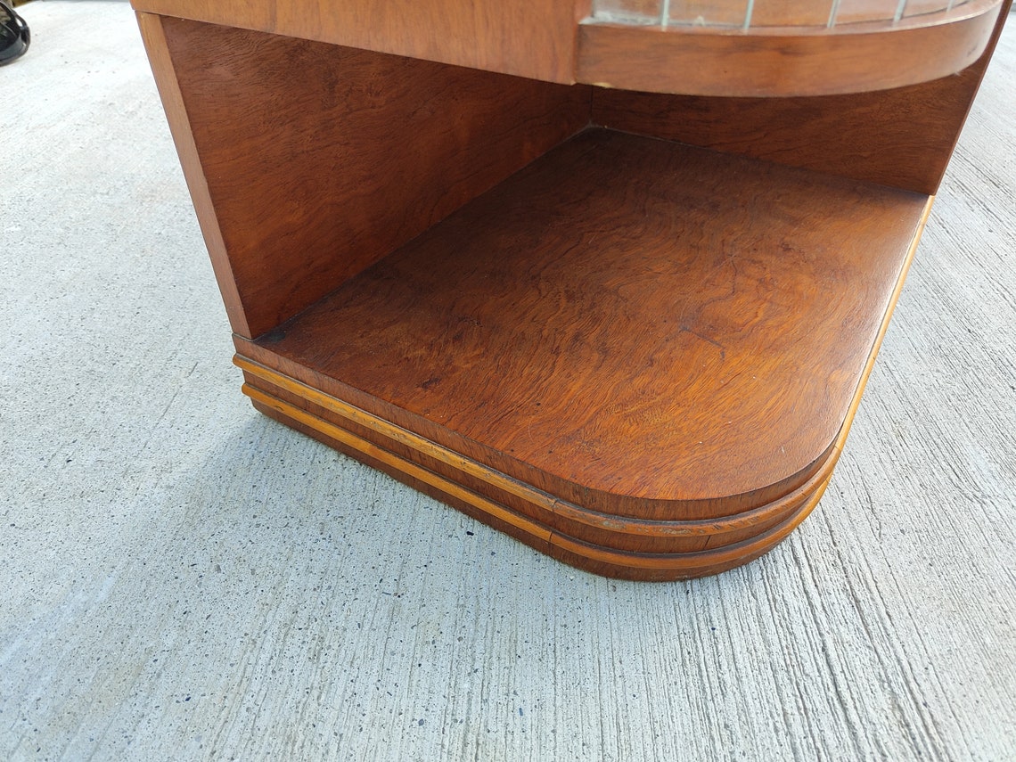 Art Deco Sideboard With Mirror/retro Side Table/vintage Console Cabinet ...