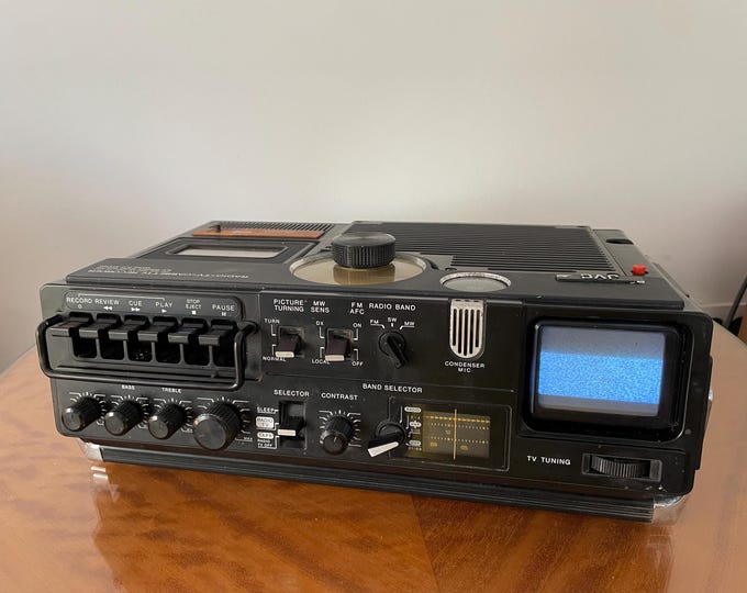 Vintage JVC Radio TV Cassette Recorder/retro JVC Model 3060EU/ Jvc ...
