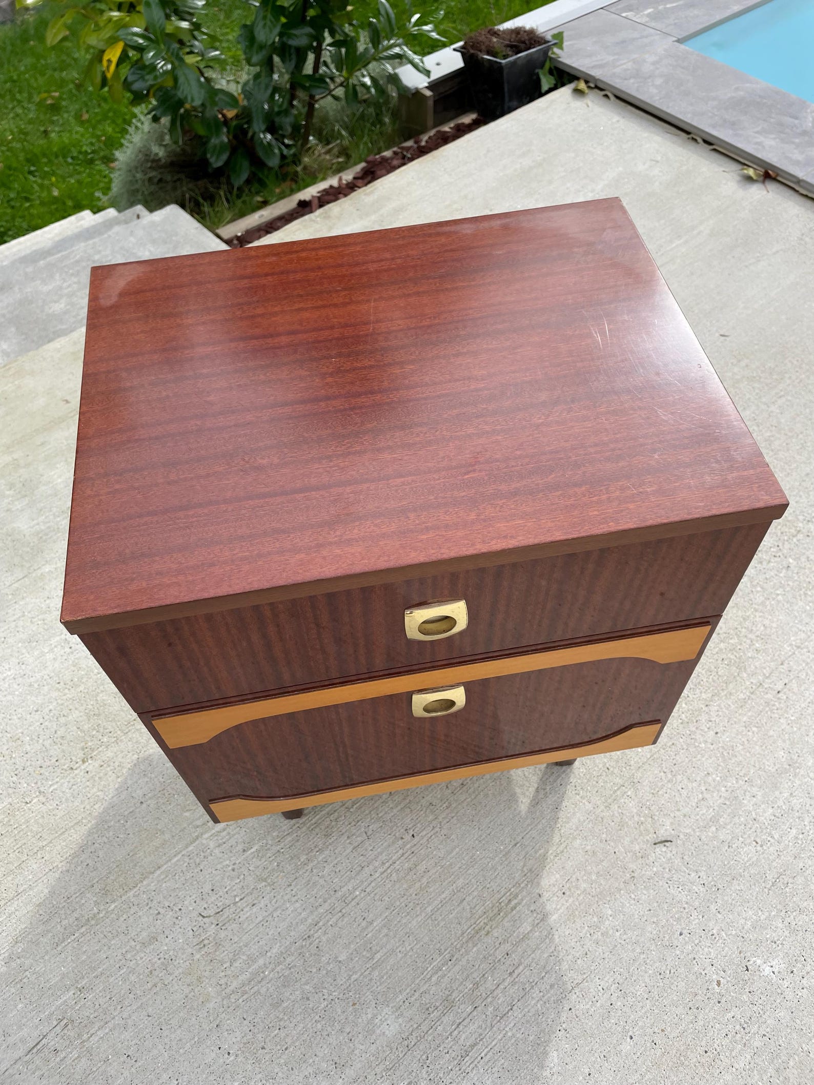 Bedside Table / Vintage Night Table / 70s / Mid-century / Retro ...