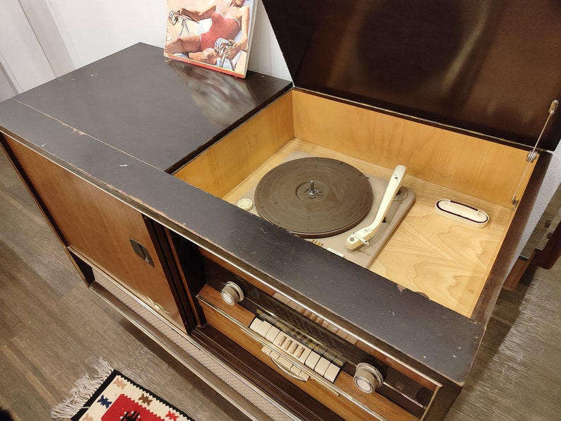 Vintage Grundig Radio and Record Player Cabinet / Vintage HI - Etsy