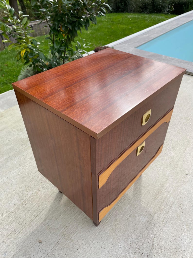 Bedside Table / Vintage Night Table / 70s / Mid-century / Retro ...