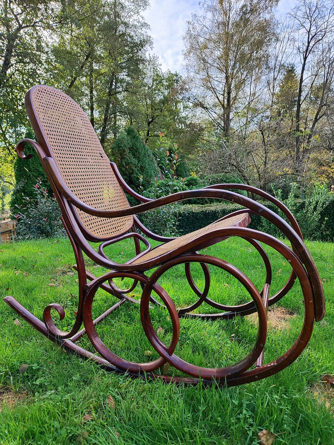 Bentwood Rocking Chair / Thonet Rocking Chair / Retro Rocking - Etsy