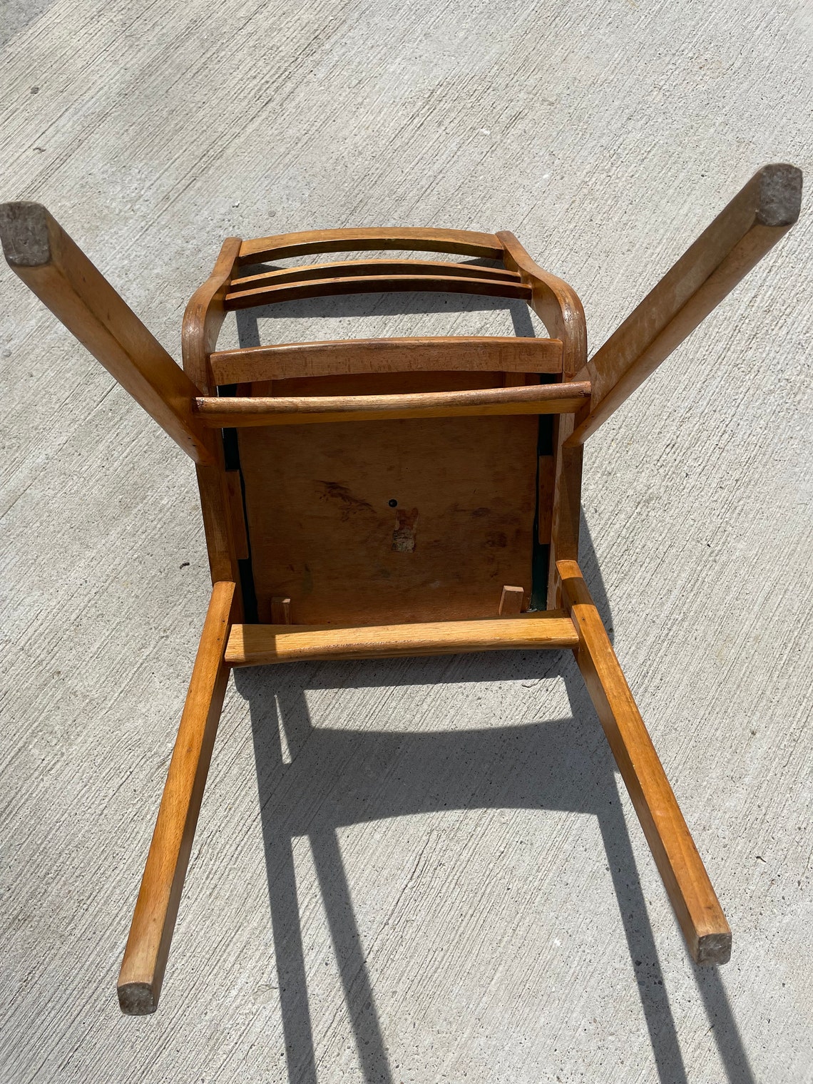 1 of 2 Vintage Wooden Chair / Old Chair / Dining Chair / Space Age ...