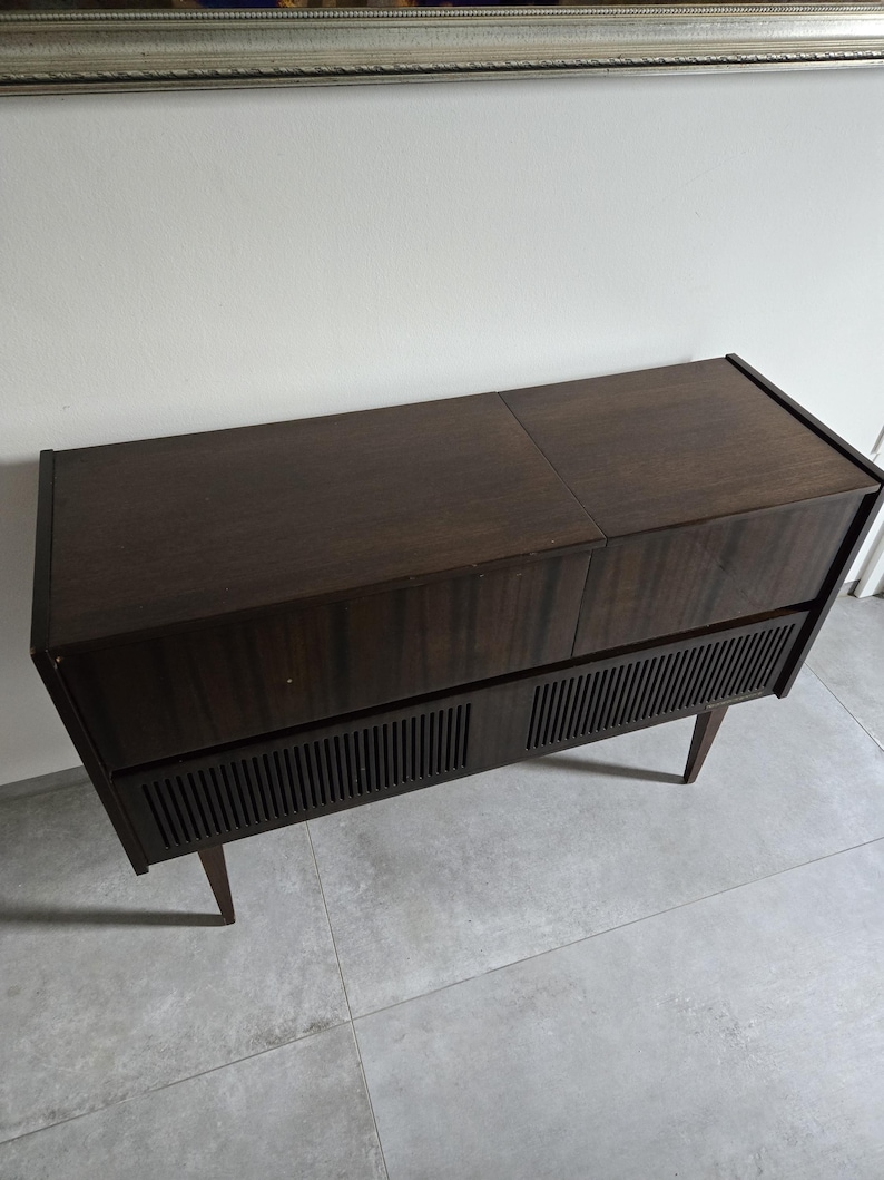 Vintage Nordmende IMMENSEE Radio and Record Player Cabinet / Vintage HI ...