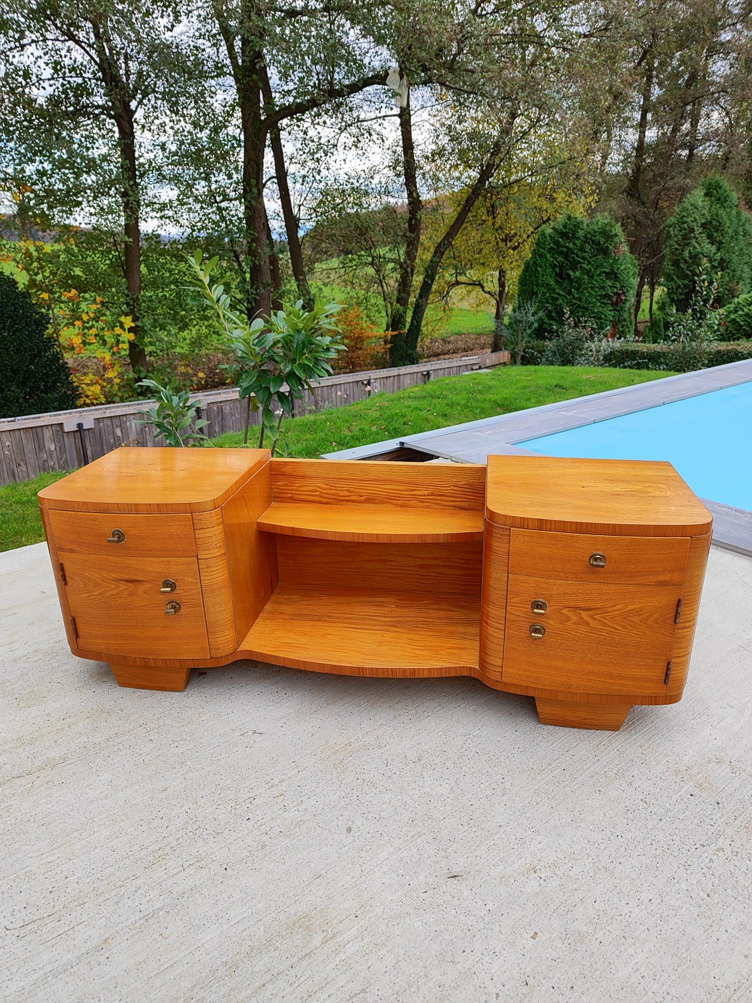 Art Deco Sideboard/retro Side Table/vintage Console/cabinet/1960s ...